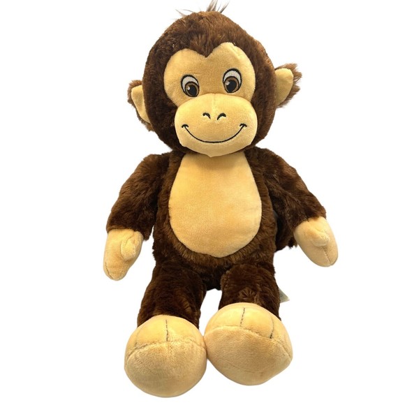 Toys | Buildabear Workshop Babw Smiley Monkey Brown Tan 18 Plush ...